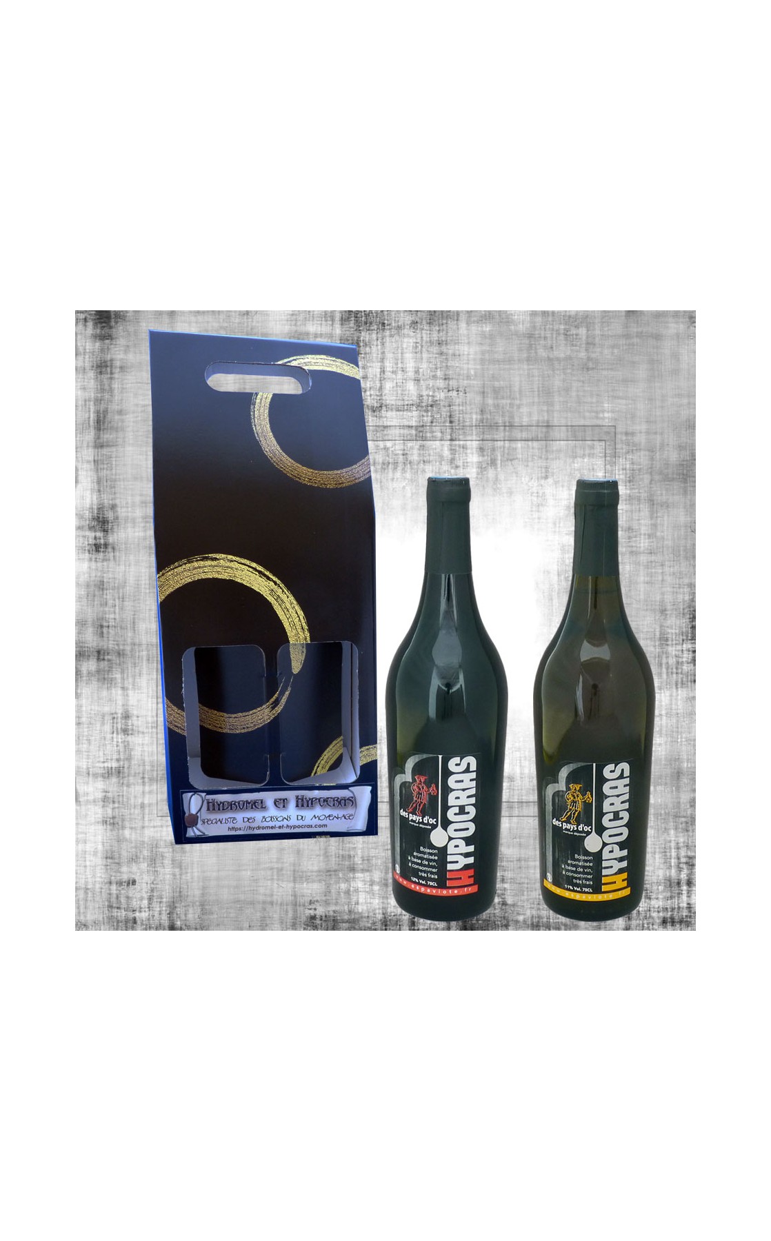 Acheter Hypocras médiéval - Vin rouge et blanc du moyen age