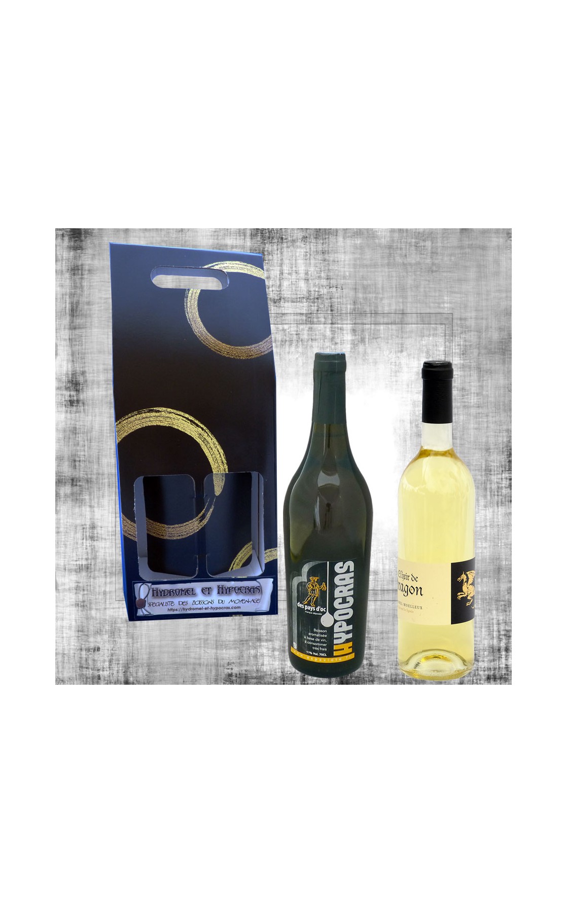 Acheter Hypocras médiéval - Vin rouge et blanc du moyen age