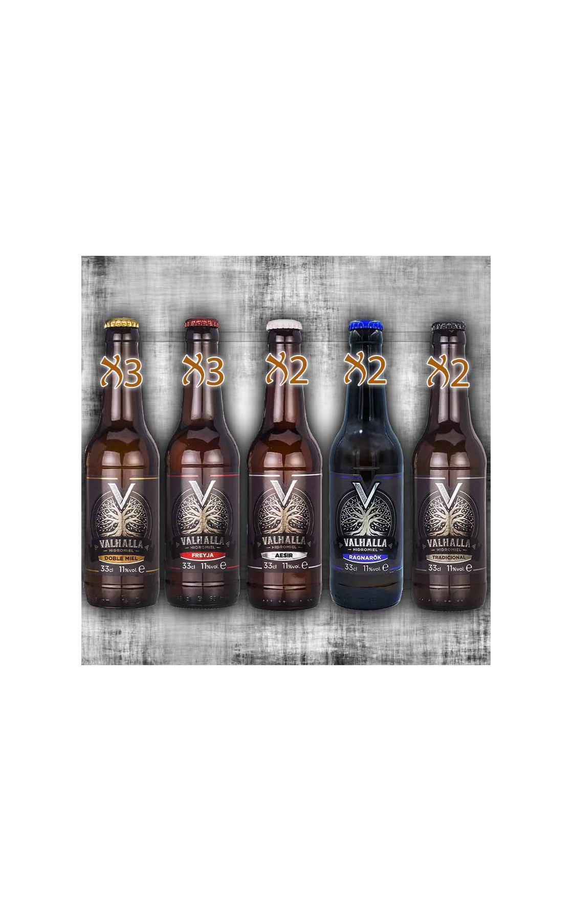 Assortment of 12 Valhalla meads 33cl n°2