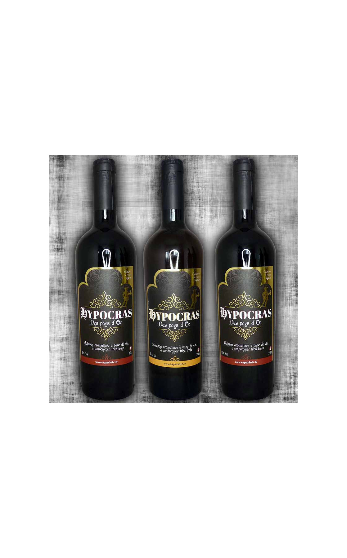 Acheter Hypocras médiéval - Vin rouge et blanc du moyen age