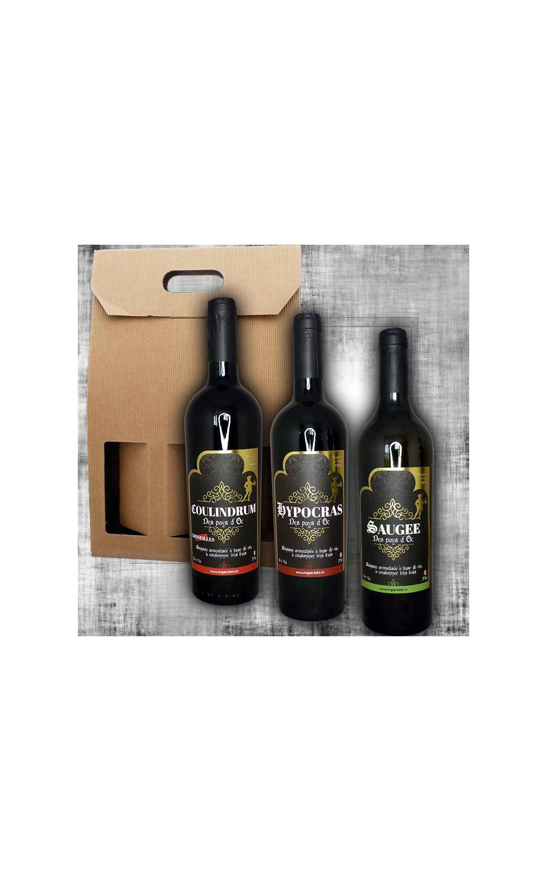 Acheter Hypocras médiéval - Vin rouge et blanc du moyen age